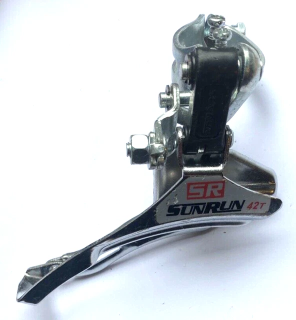 SR SUNRUN FRONT GEAR MECH DERAILLEUR 42T TOP PULL 31.8mm CLAMP £4.99 ...