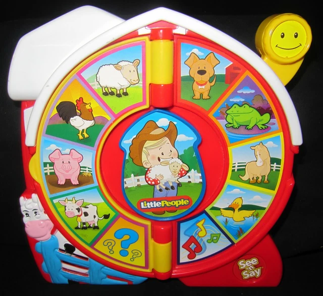 MATTEL LITTLE PEOPLE See N Say with Farm Animals Talks Animal Sounds ...