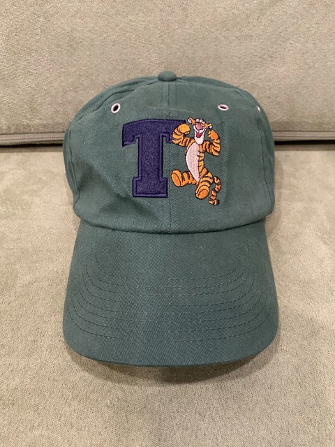 VINTAGE 90S WALT Disney World Tigger Green Embroidered Adjustable ...