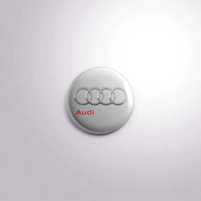 AUDI PIN BADGE Car RS Style Manufacurer Quattro Button Metal 25mm ...