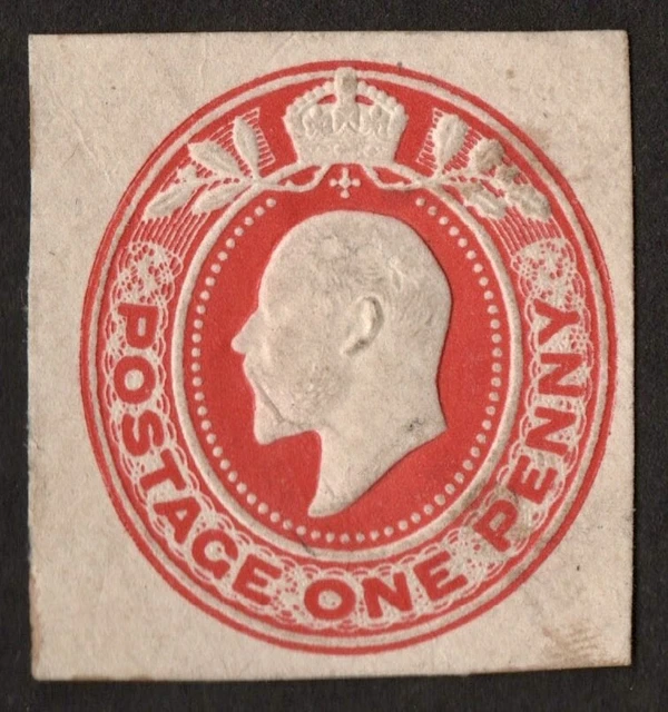 TIMBRE/STAMP ROYAUME-UNI King Edward VII One Penny ( Fragment entier ...