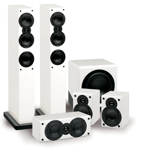 SCANSONIC 5,1 SURROUND Home Theatre System - HC951 White / Black ...