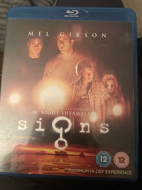 SIGNS BLU-RAY 2008 Mel Gibson, M. Night Shyamalan, Cert 12, Phoenix £1. ...