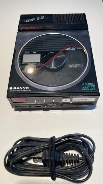 RARE VINTAGE 1985 SANYO CP-10 Compact Disc CD Player Black | TESTED ...