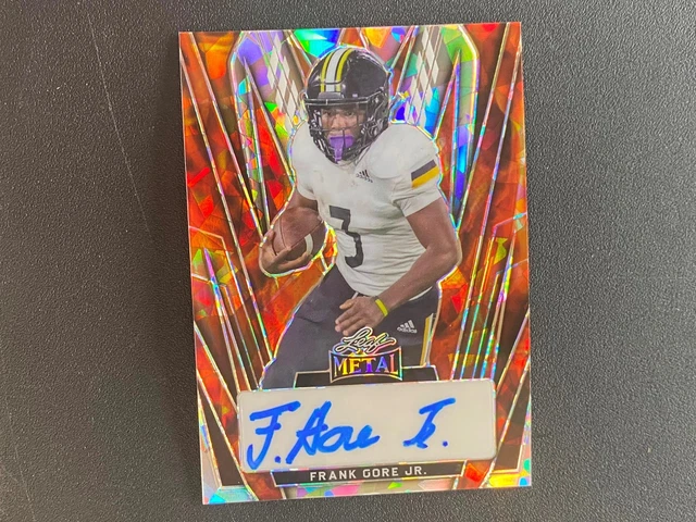 FRANK GORE JR. 2024 feuille de métal auto autographe recrue RC Southern ...