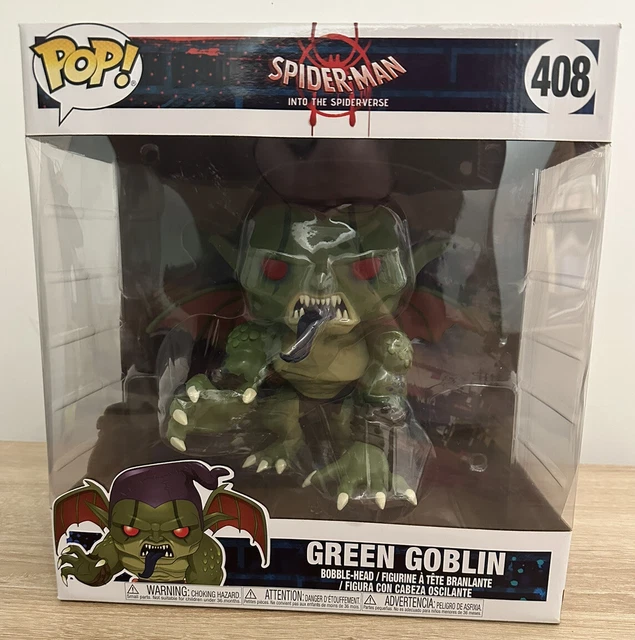 FUNKO POP GREEN Goblin -Spider-Man Into The Spiderverse #408 Jumbo 10 ...