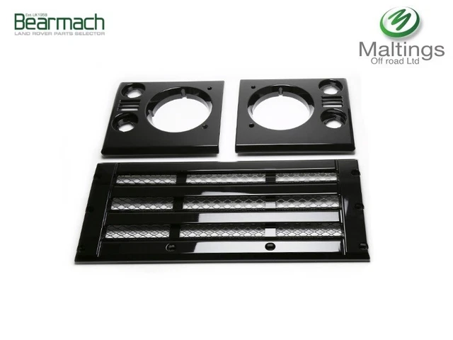 LANDROVER DEFENDER FRONT grille kit defender upgrade grille set gloss ...