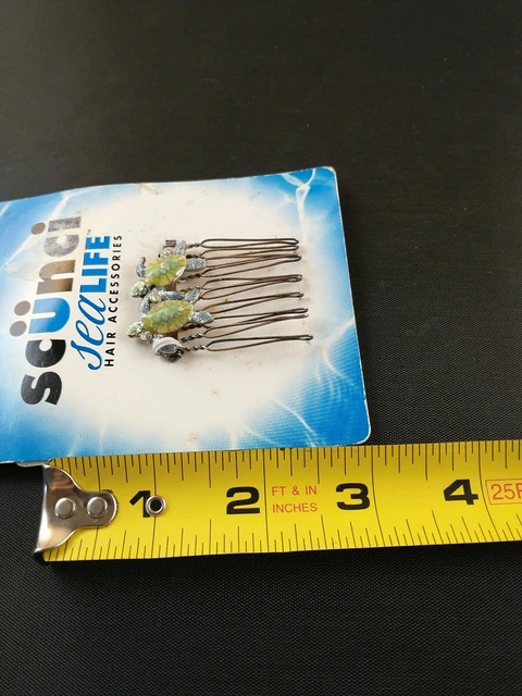 VTG 1990'S Y2K Hair Comb Sea Turtle Fish Rhinestone UNWORN *106-d $18. ...