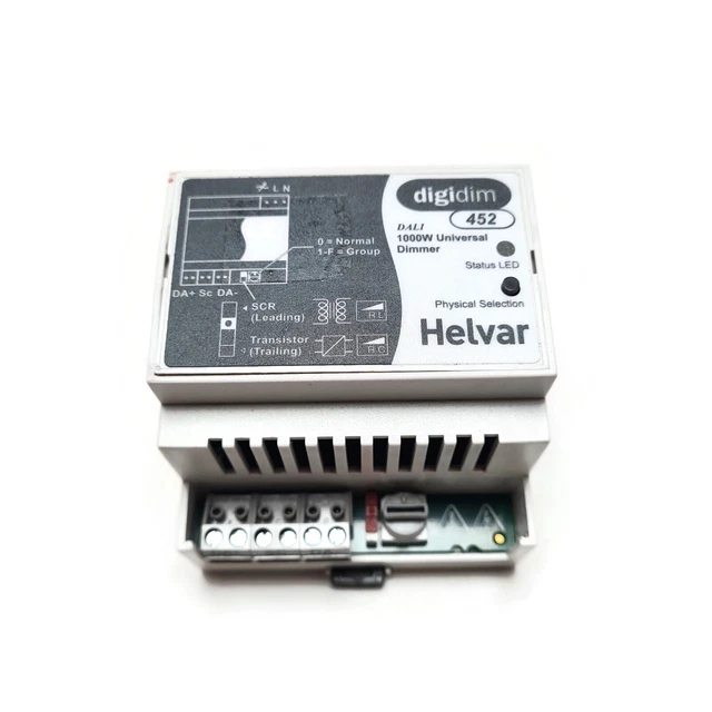 HELVAR DIGIDIM 452 Universal 1000w Dimmer. Dali, Din. Hergestellt IN UK ...