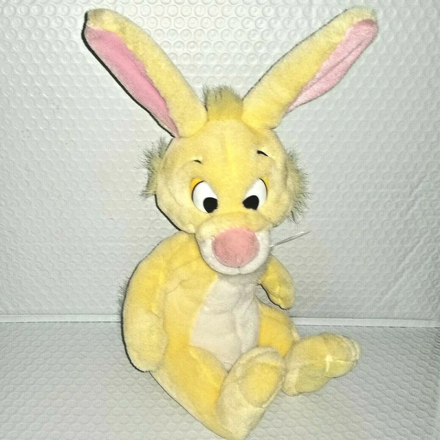 VINTAGE WALT DISNEY Company RABBIT Winnie the Pooh Yellow Soft Fur 14in ...