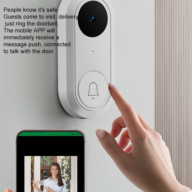 RECHARGEABLE WIRELESS SMART Doorbell with AI Detection and Cloud ...