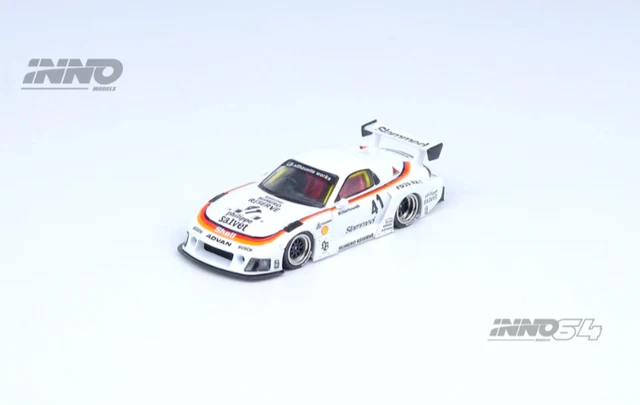 INNO64 1:644 MAZDA RX7 (FD3S) LB-WORKS Super Silhouette Blanche IN64 ...