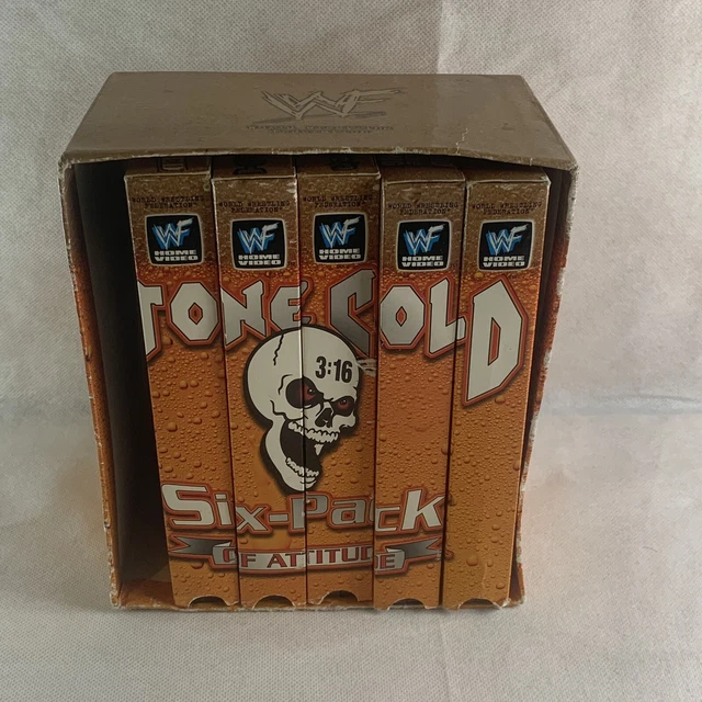 WWF WWE STONE Cold Six-Pack Of Attitude VHS Boxset (1 Missing ...