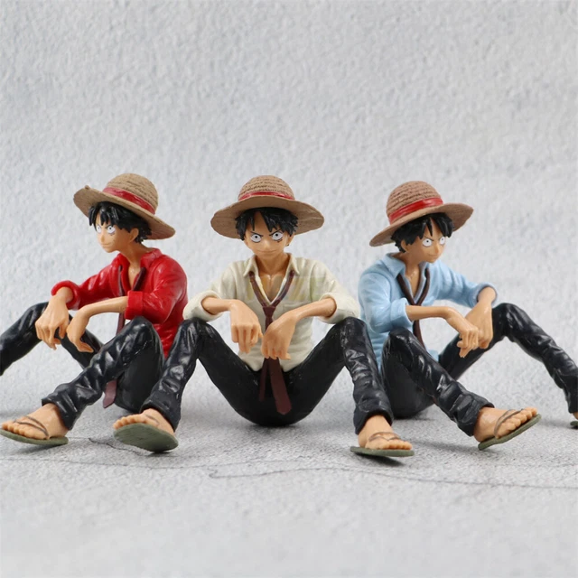 ANIME ONE PIECE Monkey D. Luffy Sit Ver. Figure Model Decor Toy EUR 13 ...