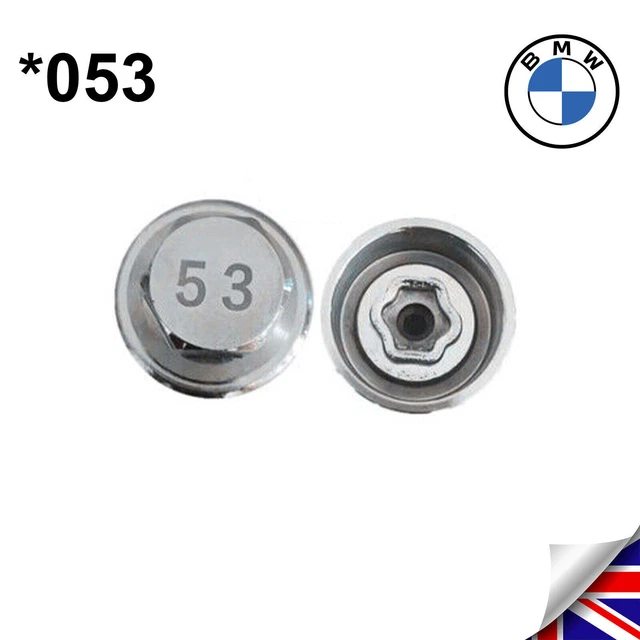 053 BMW SECURITY Master Locking Wheel Nut Bolt Screw 1 2 3 5 6 7 X Key ...