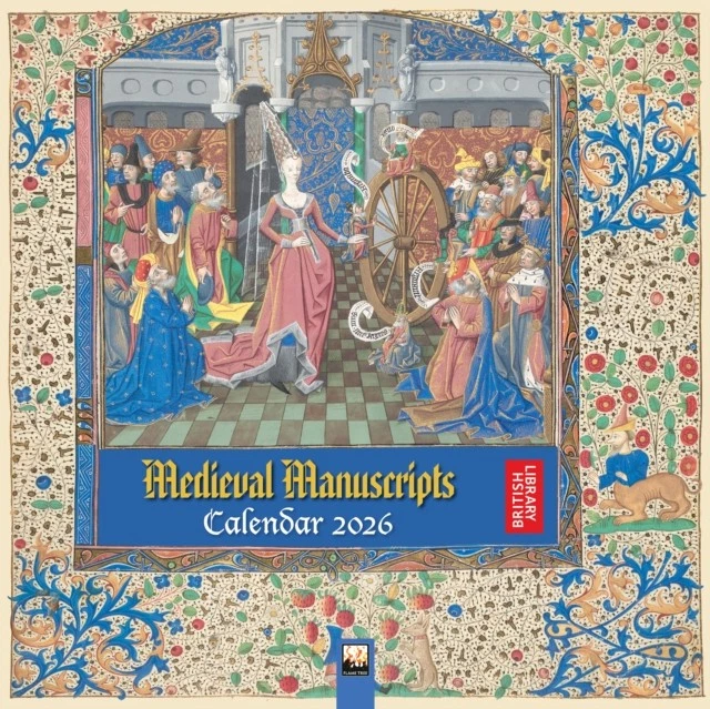 BRITISH LIBRARY MEDIEVAL Manuscripts Wall Calendar 2026 Art Calendar £ ...