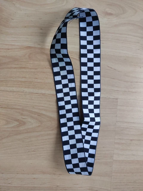 BRITISH POLICE CAP BAND DICED CHECKERED BLACK / WHITE Obsolete from 60 ...