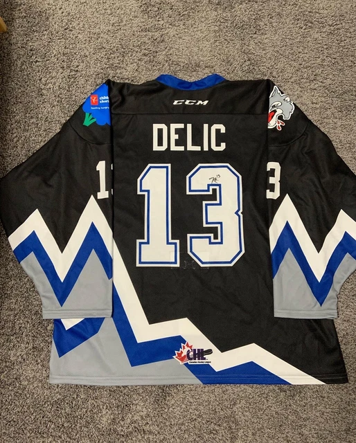 2021-22 KOCHA DELIC Game Worn Jersey Sudbury Wolves Draft Prospect OHL ...