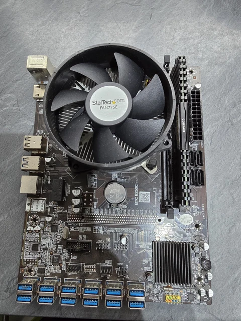 BTC B250C LGA1151 12 PCI-E/USB GPU Ports ( Mining) Setup. Intel Gold £ ...
