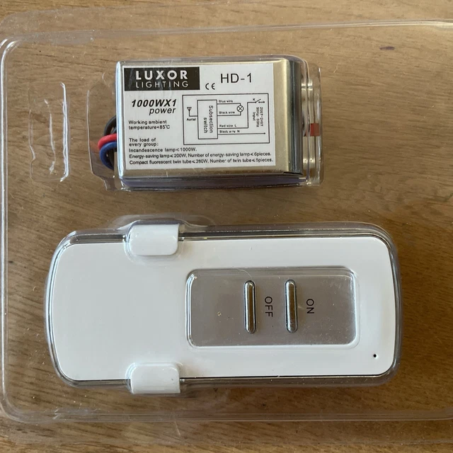 LUXOR UK LIGHTING Wireless SI Conductor Switch Remote Light Control £9. ...