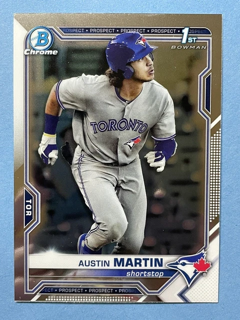 2021 1ER BOWMAN Chrome Prospect Austin Martin BCP-87 - Toronto Blue ...