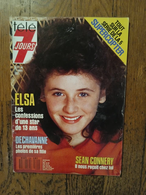MAGAZINE TÉLÉ 7 jours de 1987 - Elsa EUR 5,00 - PicClick FR