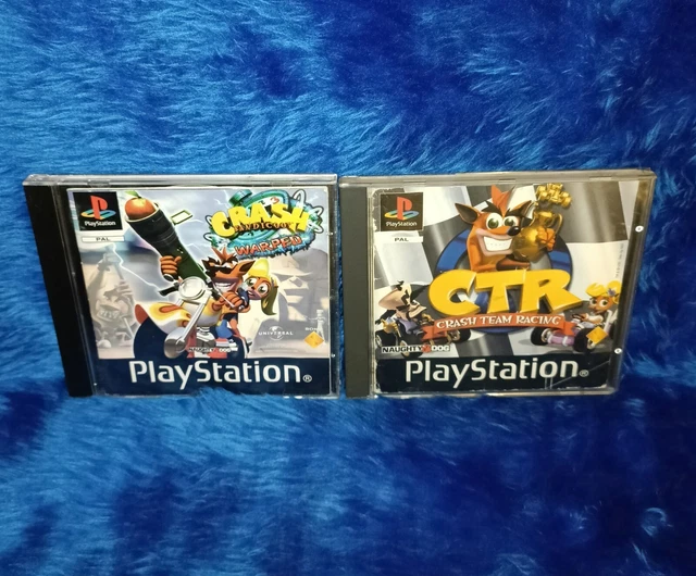 CRASH TEAM RACING & Crash Bandicoot 3 Warped PS1 ***DISC AND MANUALS ...