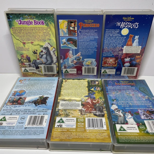 6 X WALT Disney Film Movie VHS Video Tapes Bundle Visually Checked EUR ...