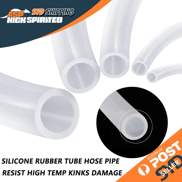 SOFT TRANSLUCENT SILICONE Tubing Medical Food Grade Rubber Hose Anti-Heat Tear $11.94 - PicClick AU