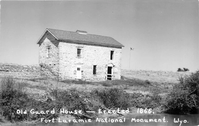 VINTAGE OLD GUARD House, Fort Laramie, Wyoming Real Photo Postcard/RPPC ...