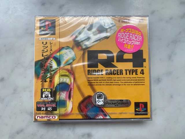 R4 RIDGE RACER Type 4 - Japanese Edition, PlayStation PS1 Namco SEALED ...