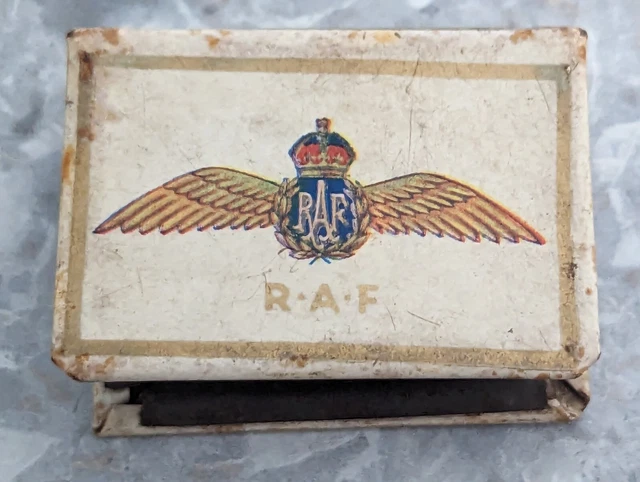 WW2 ERA ANTIQUE Vintage British Raf / Air Ministry Match Box Holder. £ ...