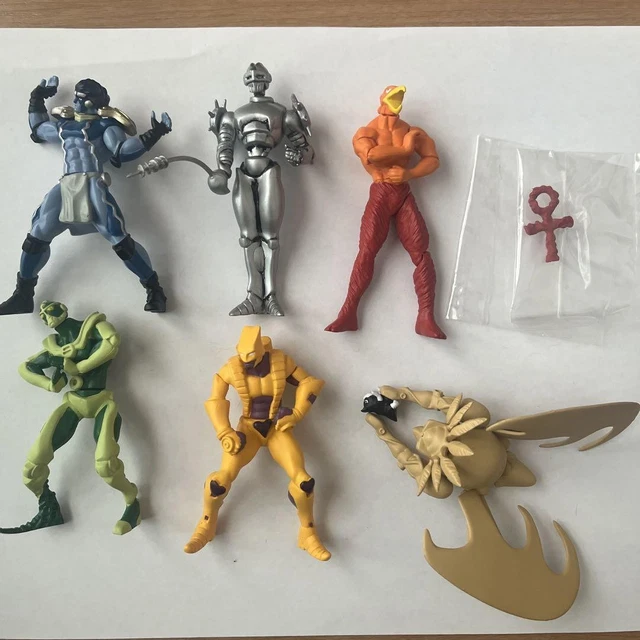 SELTENES JOJO'S BIZARRE Adventure Retro Figurenset Jotaro Iggy Araki ...