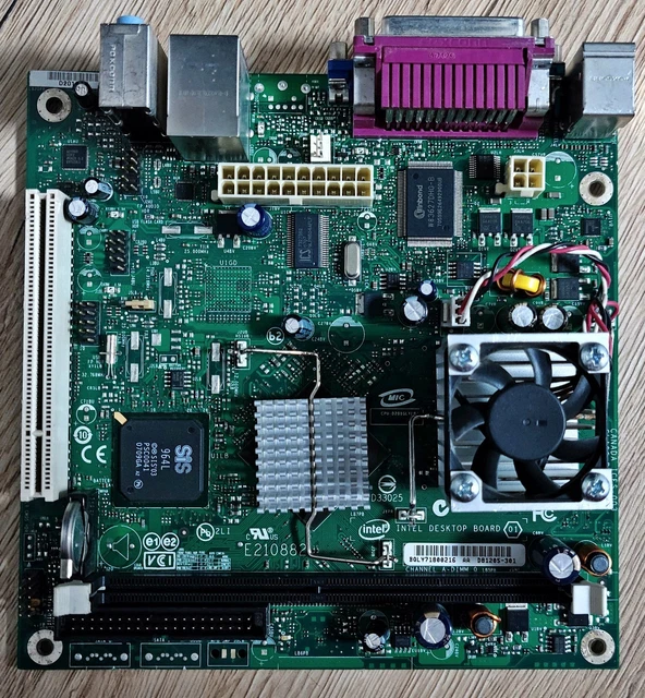 INTEL D201GLY D81205-301 mini-ITX DDR2 Motherboard with Celeron 215 1.33GHz CPU £70.80 - PicClick UK