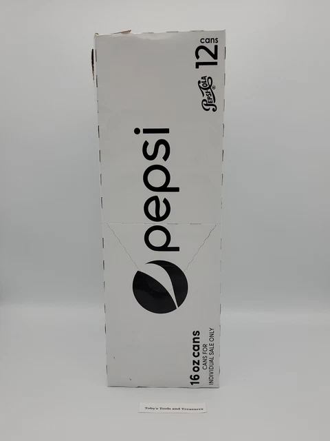 2022 PEPSI PEPSI-COLA 16oz Cans 12 Pack Box Empty Individual Sale CANS ...