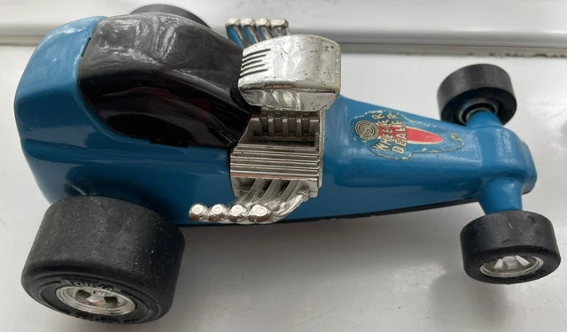 VINTAGE TONKA WHEELER Dealer Hot Rod Dragster Toy Scrambler Blue Steel ...