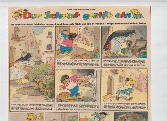 ALTE HÖRZU MECKI -Original-Seiten Ausgaben 1959/60 - Der Schrat greift ein EUR 5,00 - PicClick DE