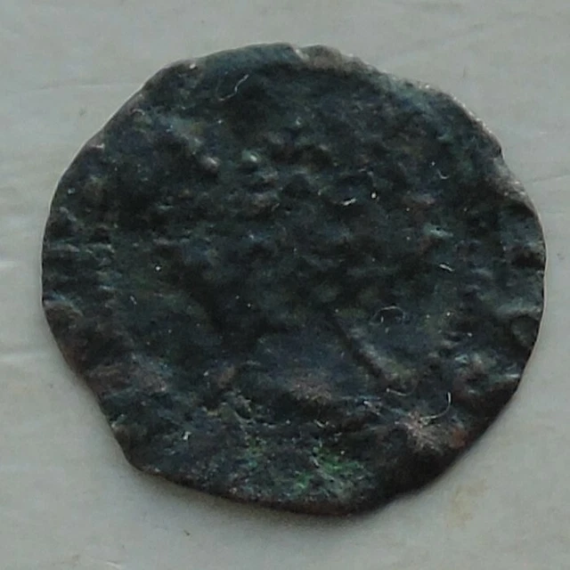 JAMES I? CHARLES I? Stuart Period Copper Farthing 16mm, Crown & Harp ...