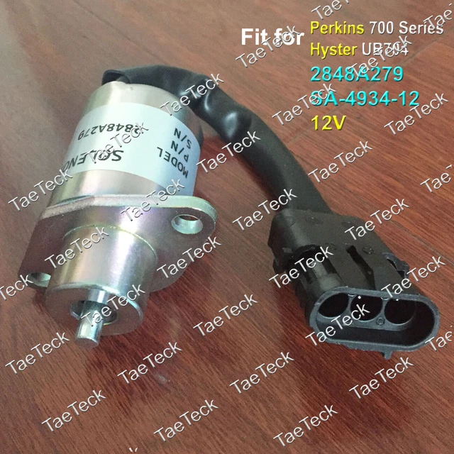 12V FIT FOR PERKINS 704-30 804D-33 Engine Solenoid Valve SA-4934-12 ...