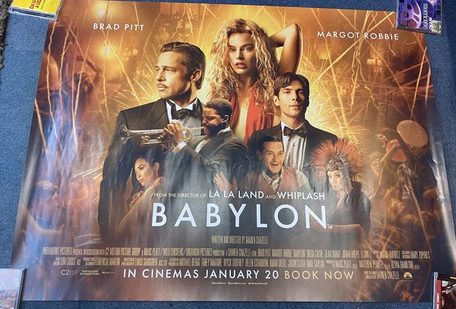 KINO-POSTER: BABYLON 2023 (Quad) Brad Pitt Margot Robbie Damien Chazelle EUR 17,45 - PicClick DE