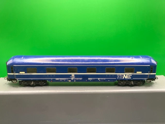MARKLIN HO 4130 2-RAIL TEN SLEEPING CAR type WLABmh OF THE DB - NO BOX ...