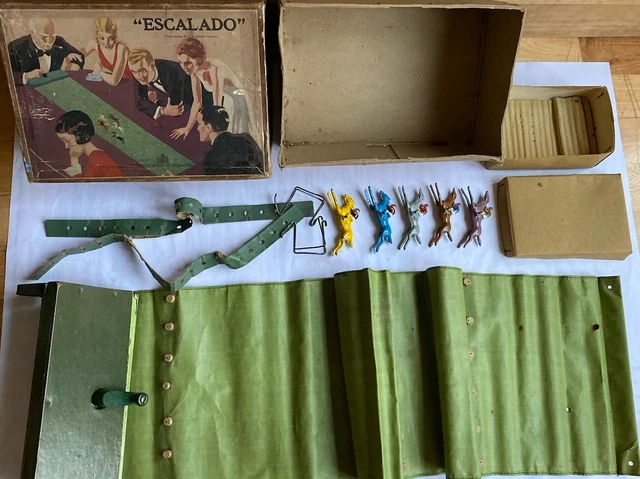 VINTAGE 1930-40S CHAD Valley Escalado Horse Racing Game Complete In ...