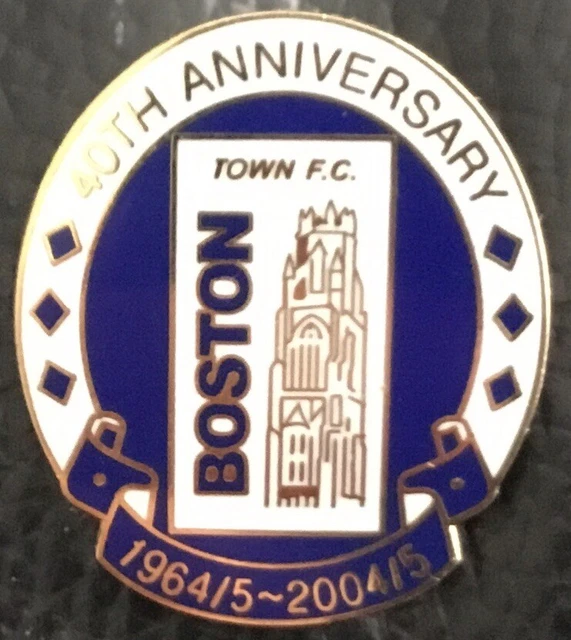 BOSTON TOWN FOOTBALL Club badge £5.92 - PicClick UK