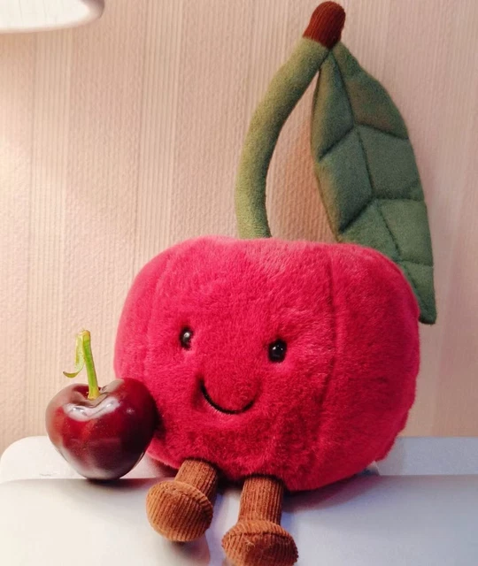 JELLYCAT AMUSEABLE CHERRY Soft Toy - Brand New with Tags with Dust Bags ...
