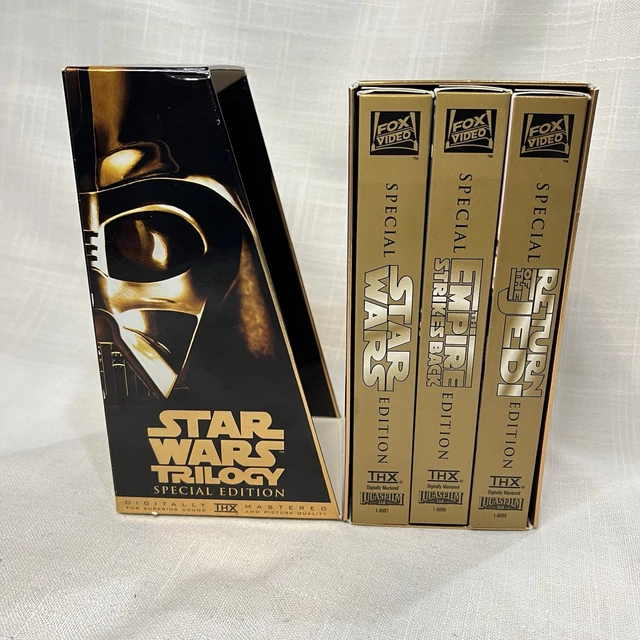 STAR WARS TRILOGY Special Edition VHS Gold Box Set 3 Videotapes 1997 £13.84 - PicClick UK
