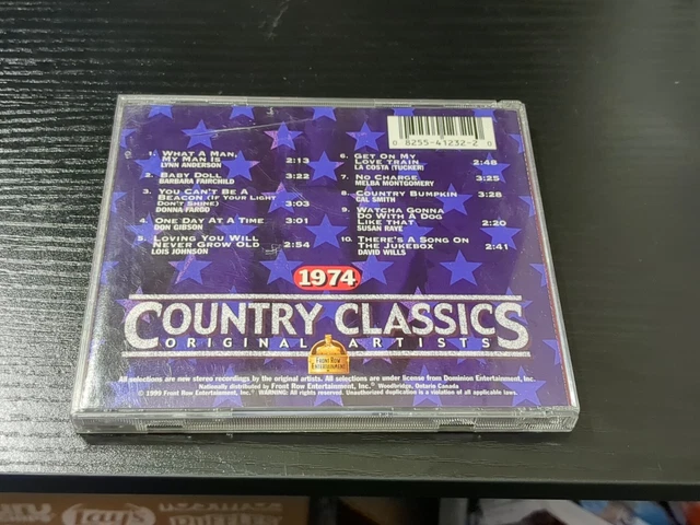 COUNTRY CLASSICS HITS Of 1974 CD Compilation Original Artists Full ...