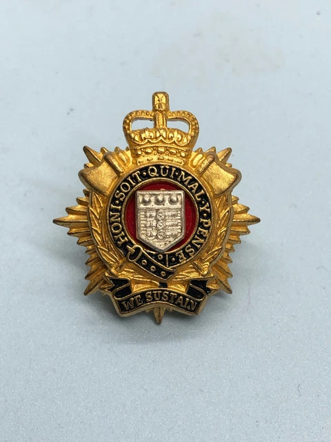 AUTHENTIQUE ARMÉE BRITANNIQUE Royal Logistique Corps Rlc Col Badge EUR ...