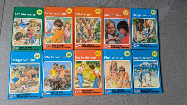 10 LADYBIRD KEY Words Reading Scheme books 1b, 2a, 3a,1b,2b3b 2c Peter ...