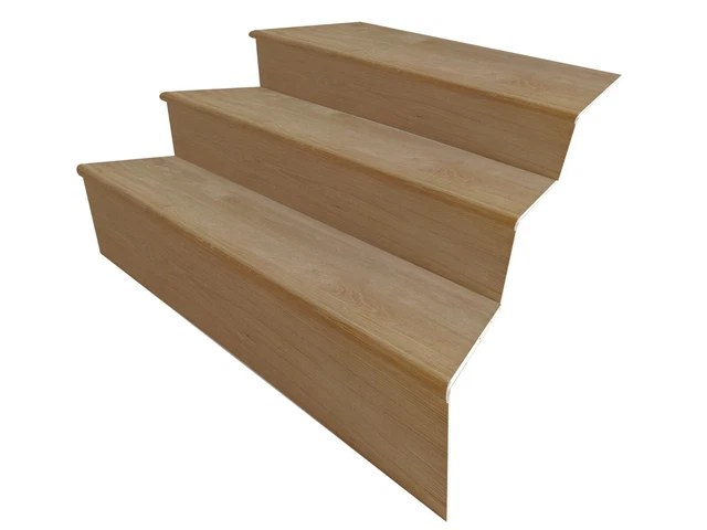 OAK TREAD AND Riser Stair Cladding - Pack of 3 (Triple Pack) £143.94 ...