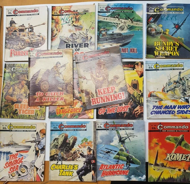 VINTAGE 1980S COMMANDO War Stories In Pictures, War Comics x 14 £19.99 ...